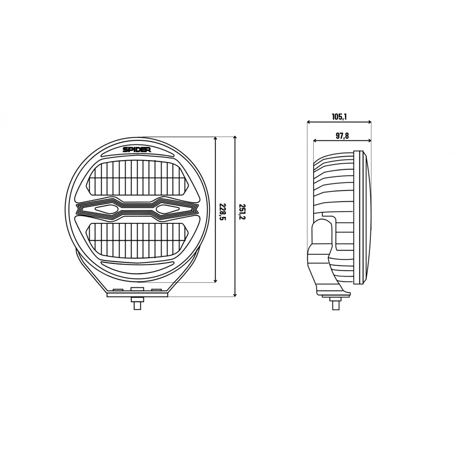 Scan Lumen NINJA LED-kørelys rundt - Autolight.dk